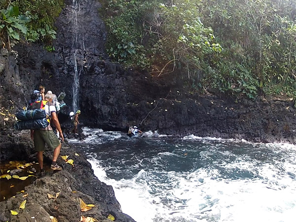 Most challenging passage - Te Pari hiking